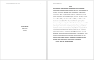 APA Essay Format Template (Word)