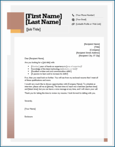 Customizable Basic Cover Letter Template (Word)
