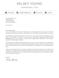 Customizable Basic Cover Letter Template (Word)