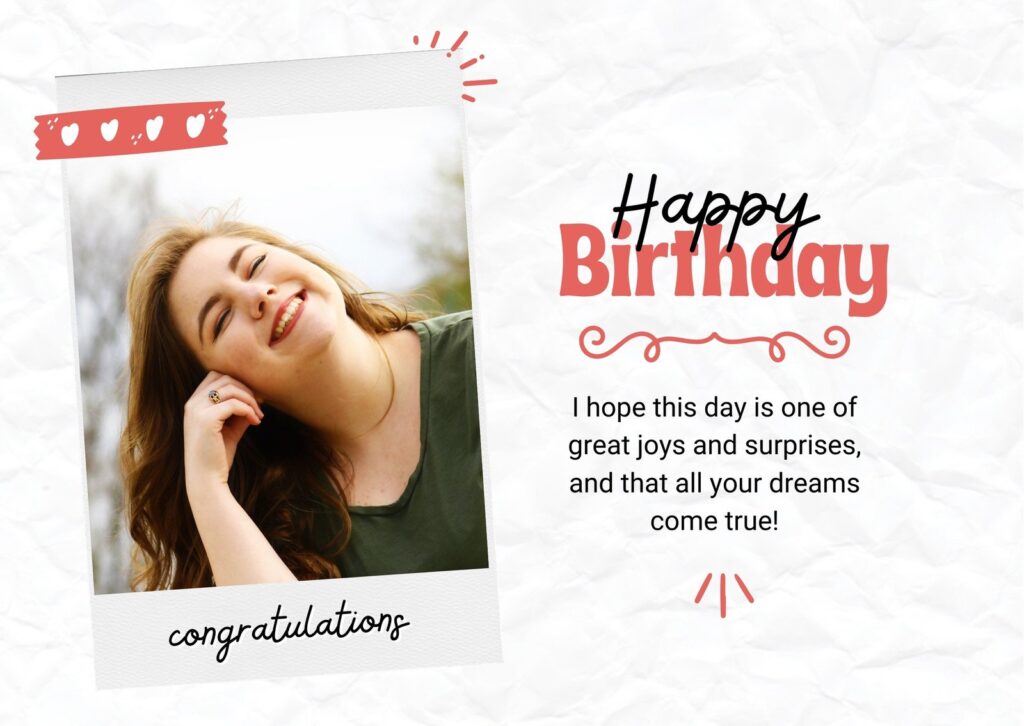 Printable Birthday Greeting Card Template