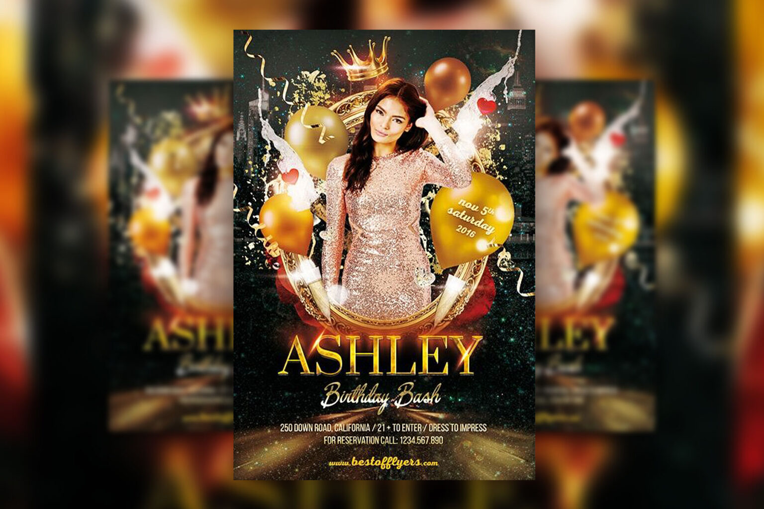 Birthday Party Flyer Template (Word)