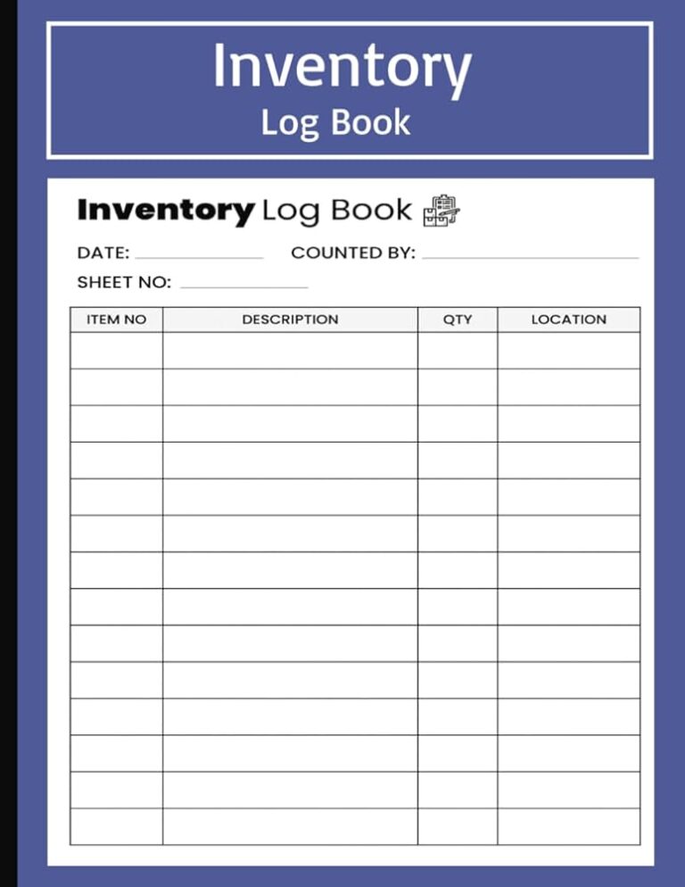 Free Printable Book Inventory List Template