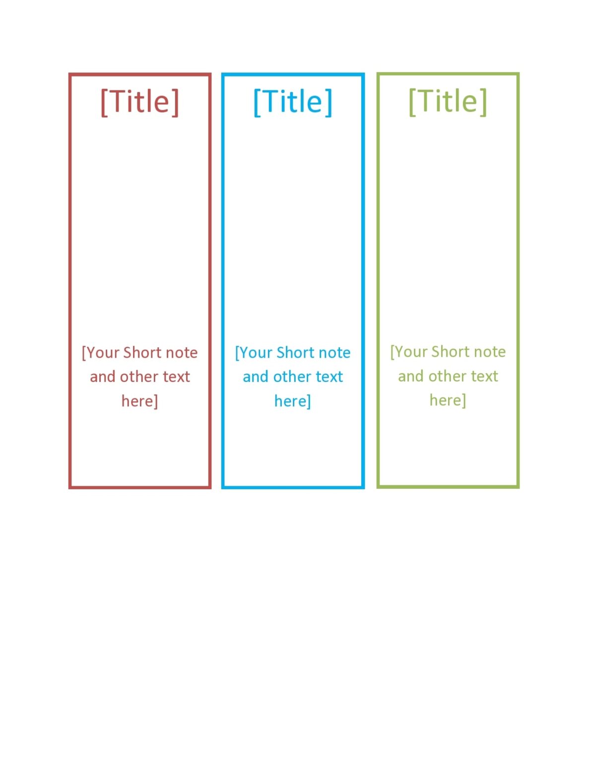 Free Customizable Bookmark Template (Word)