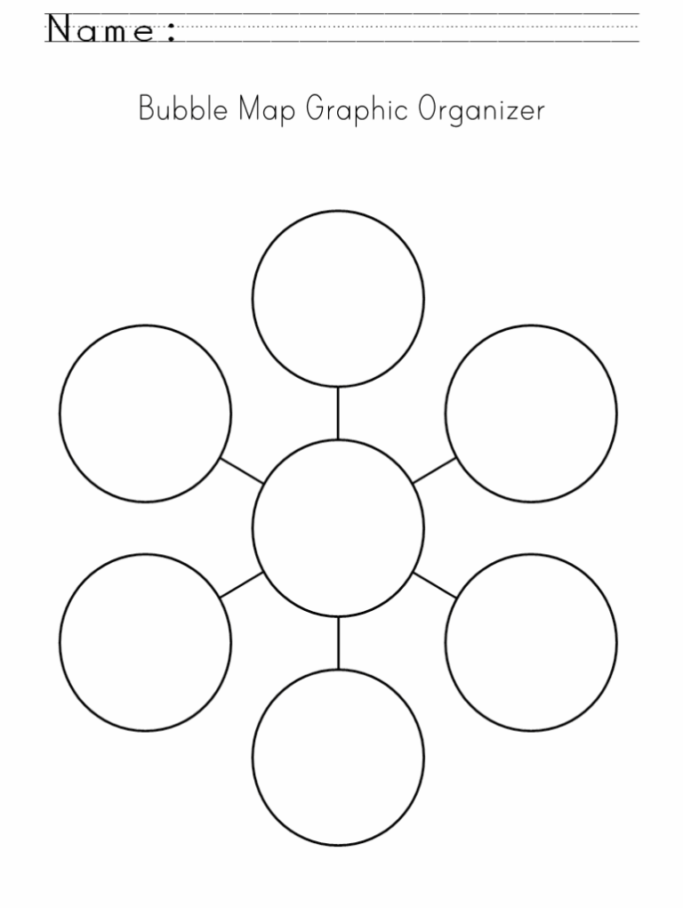 Customizable Bubble Map Template (Word)