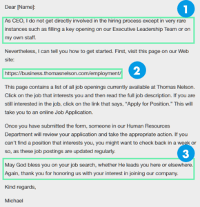 Business Email Format Template (Word)