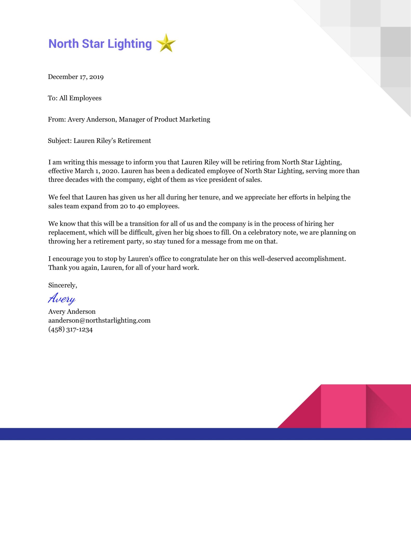 Editable Business Memo Template