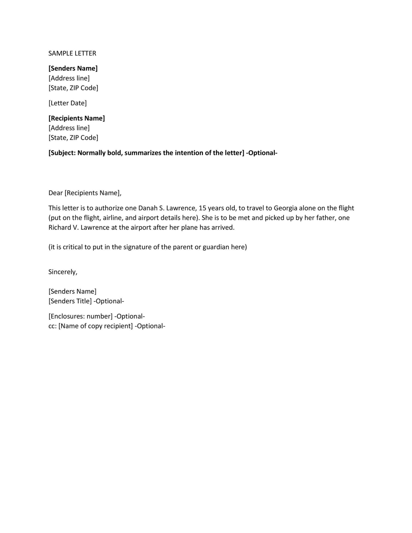Authorization Letter Template (Word)