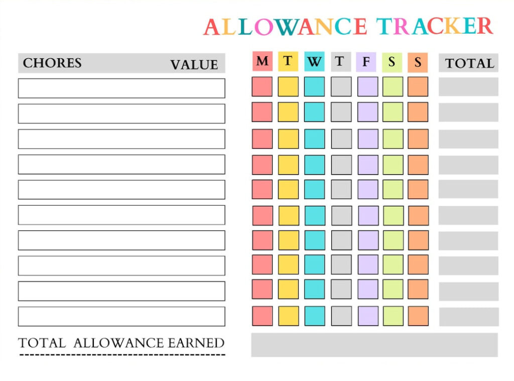 Allowance Tracker Template (Excel)