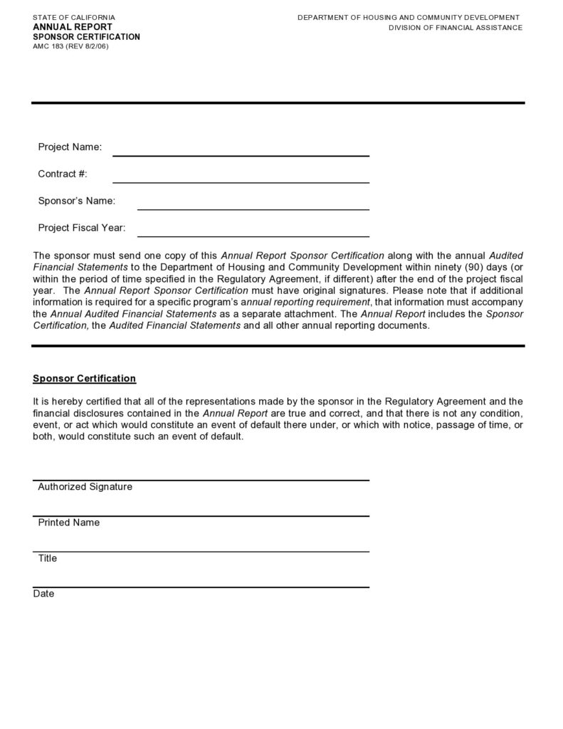 Editable Annual Report Template (Word)