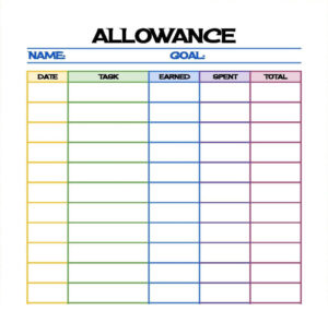 Allowance Tracker Template (Excel)