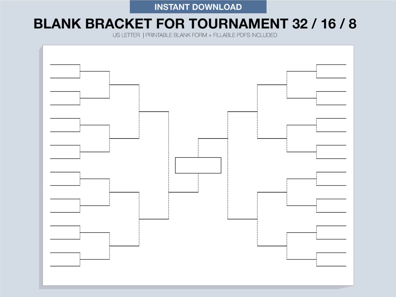 Free Printable Tournament Bracket Template