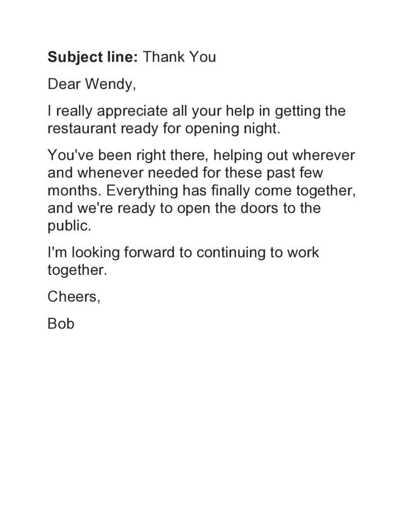 Editable Appreciation Letter Template (Word)